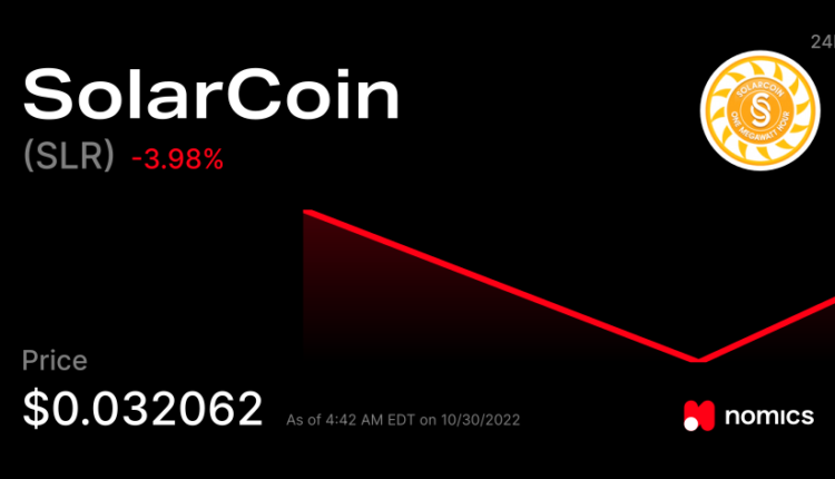 How much is Solarcoin worth? - Sadvin.com