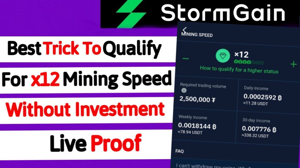 How do you increase StormGain mining speed? - Sadvin.com